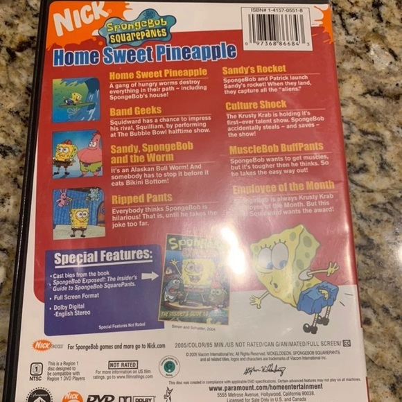 Nickelodeon | Media | Spongebob Squarepants Home Sweet Pineapple Dvd ...